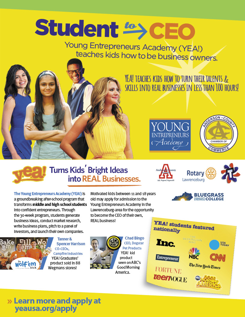 YEA! Program - Anderson County Kentucky Chamber of Commerce